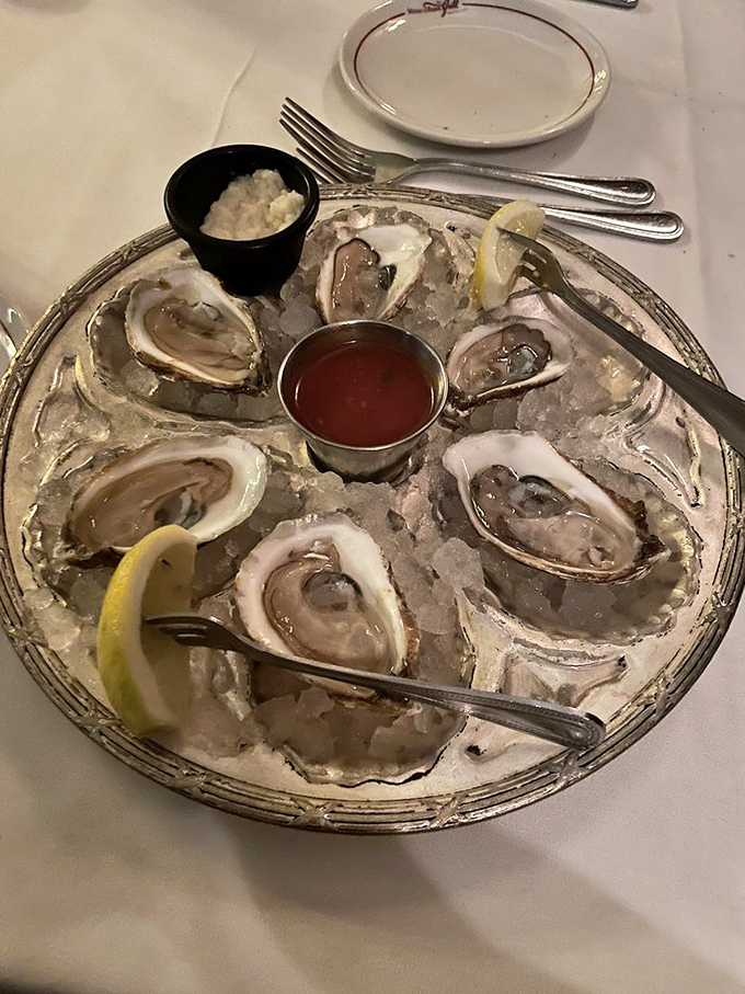 Oysters on ice&mdash;nature's perfect appetizer, requiring nothing more than a squeeze of lemon and a moment of gratitude.