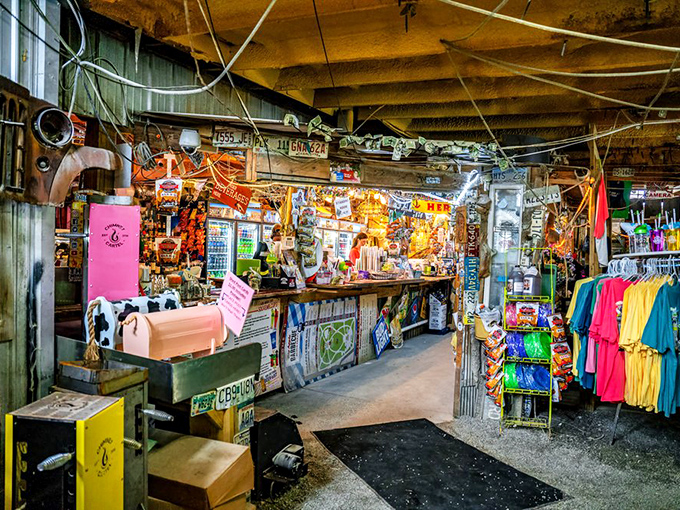 Where merchandise meets munchies &ndash; The Shed's retail area proves you can indeed buy happiness, especially when it comes BBQ-scented.