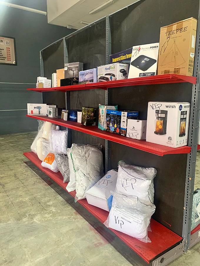 The pillow section &ndash; where dreams and savings snuggle up together. The "VIP" markings hint at special finds for the savvy shopper.