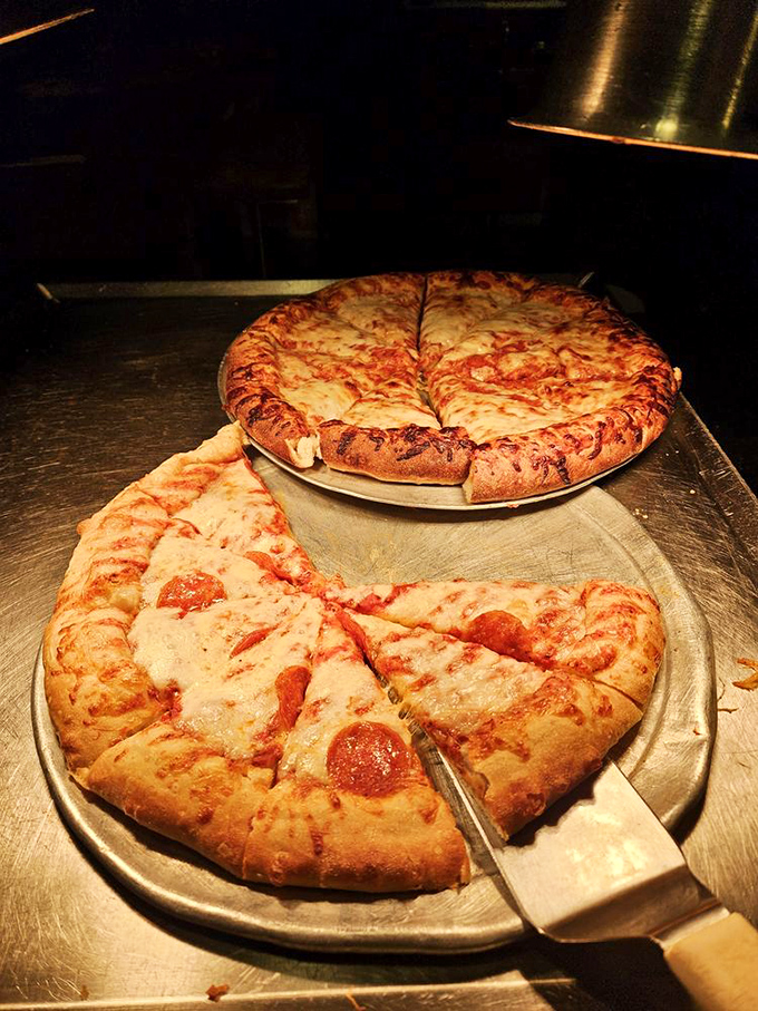 Pizza that proves buffet pies don't have to be sad afterthoughts&mdash;these golden crusts and melty cheese demand to be taken seriously.