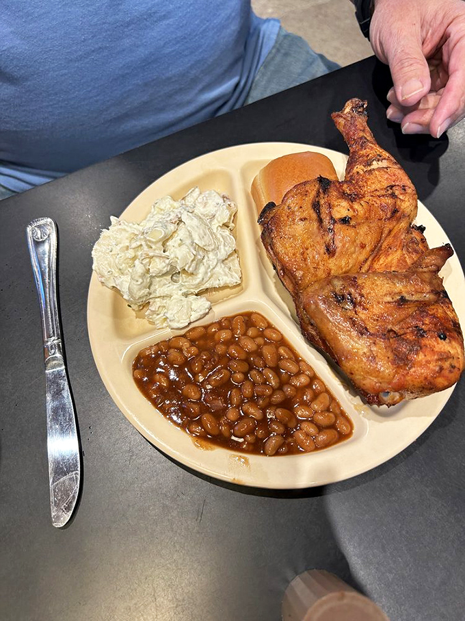 Smoke-kissed chicken with perfect grill marks tells you everything about the kitchen's attention to detail. A masterclass in poultry preparation.