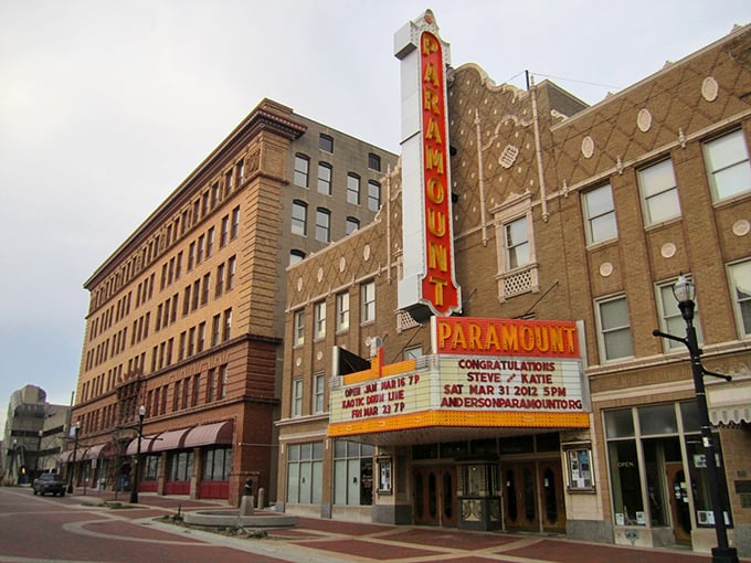 Anderson's main street remembers when a dollar meant something, and amazingly, it still does here. 