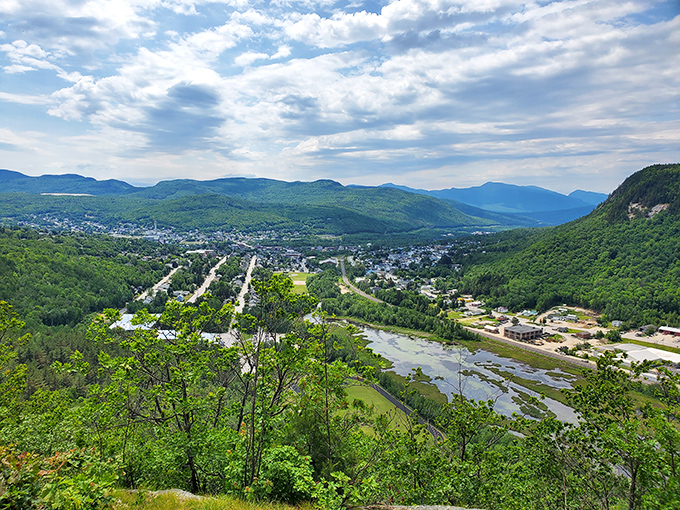 Berlin's mountain setting provides dramatic views and outdoor recreation opportunities. Those White Mountains create a stunning backdrop for everyday life.