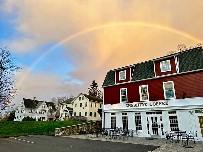 Cheshire Coffee isn't just about the caffeine &ndash; it's where neighbors debate town issues and celebrate local victories over steaming mugs.