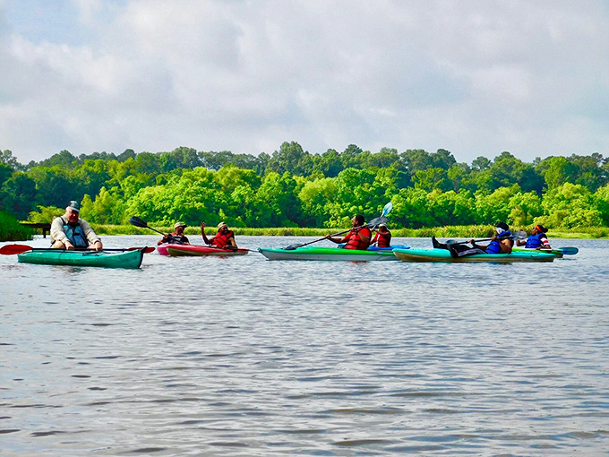 The peaceful waters around Flowood offer locals a liquid living room where weekend gatherings create ripples of friendship.