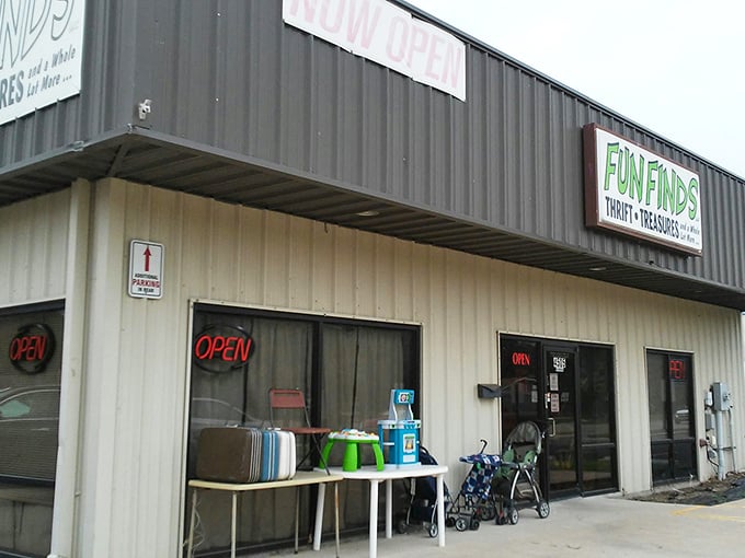 Fun Finds' unassuming exterior hides a wonderland of treasures. Like finding a diamond in the rough &ndash; literally!