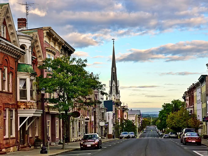 Hudson's picturesque main street could be a movie set, but living here doesn't require a Hollywood budget.