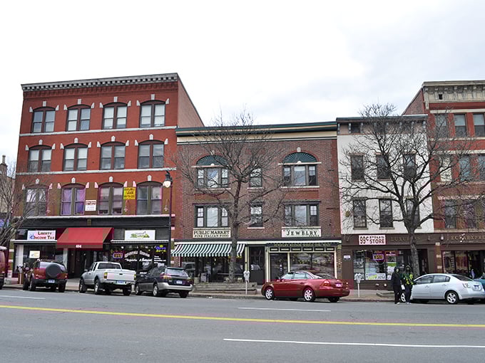Middletown's historic buildings line the main street, where brick facades and local businesses create an inviting atmosphere.