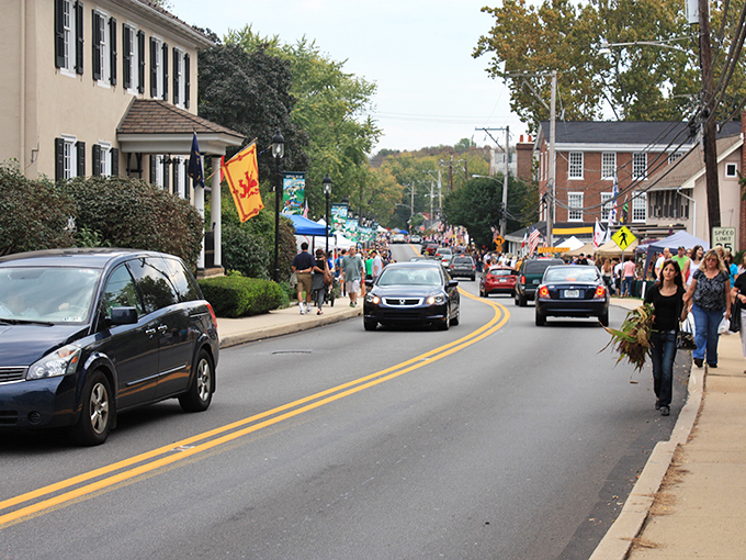 Skippack's charming streetscape – where S.A. Oliver Mercantile reminds us that general stores existed before Amazon, and were much friendlier!