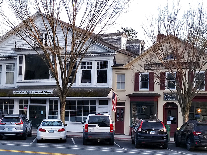 Stockbridge's Main Street looks exactly as Norman Rockwell painted it, a slice of Americana preserved in the Berkshire hills.