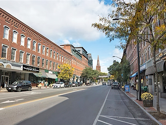 Swanzey's iconic red building with its charming clock tower seems to say, "Yes, towns really can be this picturesque."