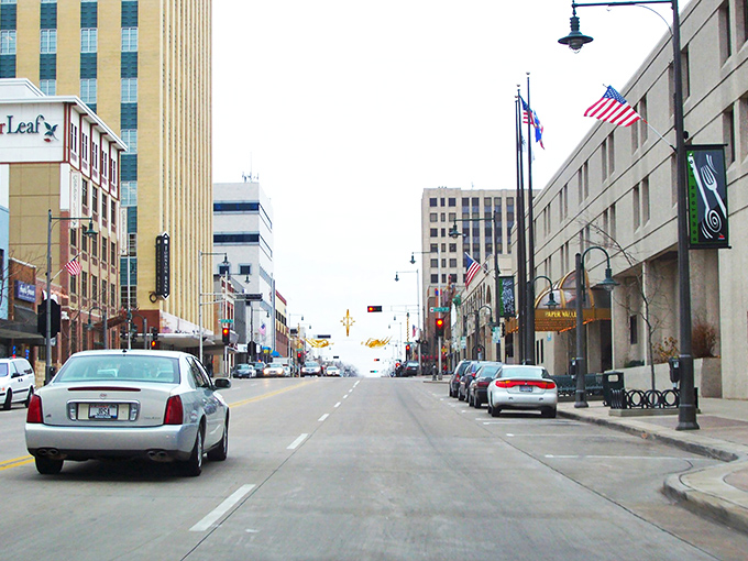 Sunshine illuminates Appleton's classic architecture, where retirement dollars find breathing room away from metropolitan suffocation.