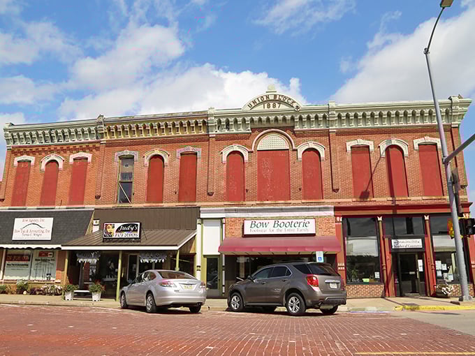 That vibrant red building in Broken Bow isn't just eye-catching &ndash; it's where locals gather for everything from coffee to community meetings.