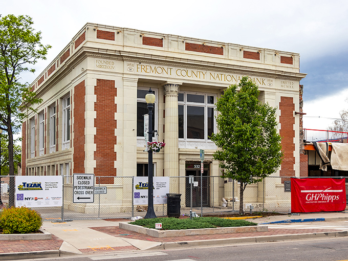Historic buildings line Canon City's main street, offering affordable shopping and dining. Your Social Security check just did a happy dance!