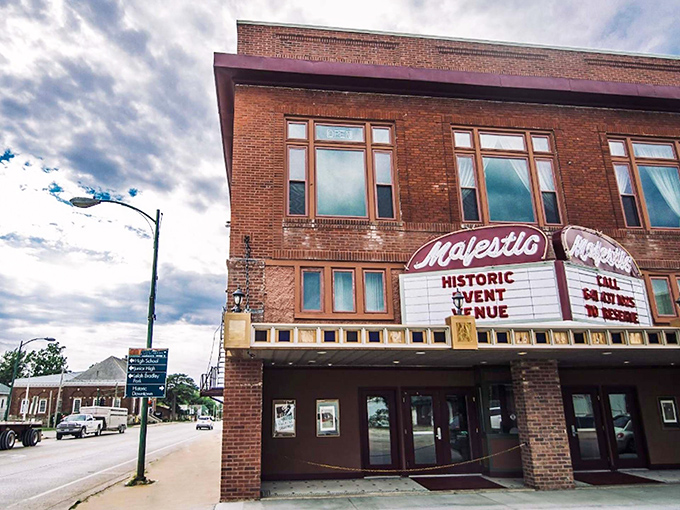 The Majestic Theater stands as Centerville's entertainment landmark. Where retirement dollars buy both history and happiness!
