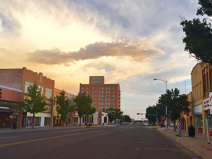 Clovis' downtown glows in the magic hour light, when even the most ordinary street corner looks ready for its Hollywood close-up.