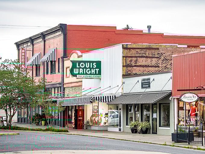 The classic storefronts of downtown Eunice offer a glimpse into a world where your fixed income isn't quite so... fixed.