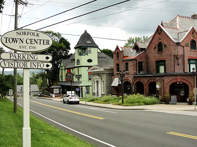 The historic town center of Norfolk proves that New England charm can come without the premium price tag.