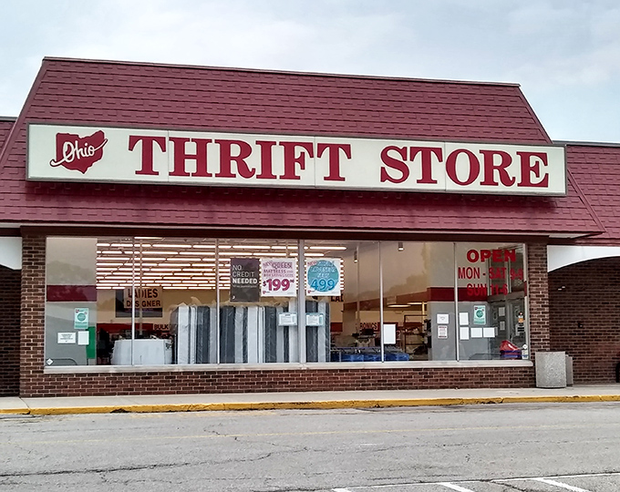 The classic red-roofed Ohio Thrift Store has been the site of countless "You paid HOW much for that?!" conversations across Columbus.