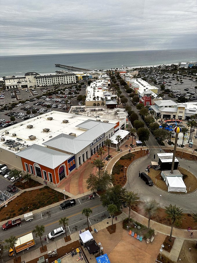 Panama City's beachfront stretches toward the horizon. The gentle waves and white sand are calling my name!