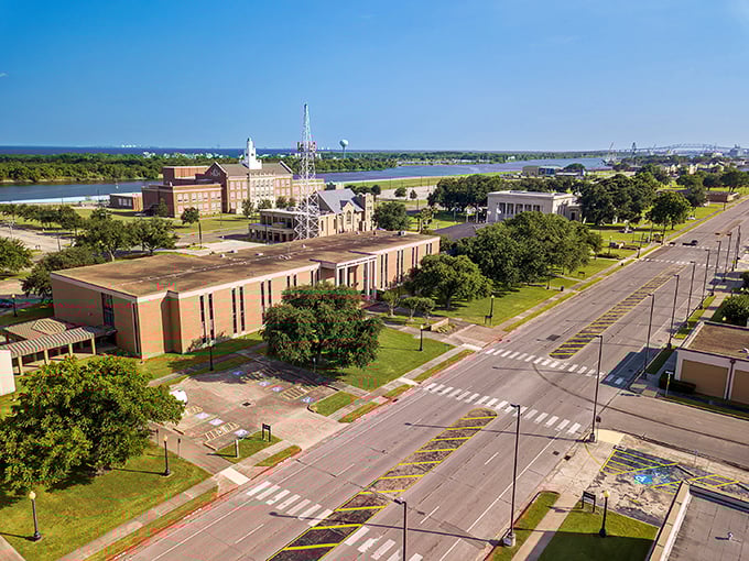 These colorful buildings aren't just structures&mdash;they're Port Arthur's way of thumbing its nose at hurricane history. 