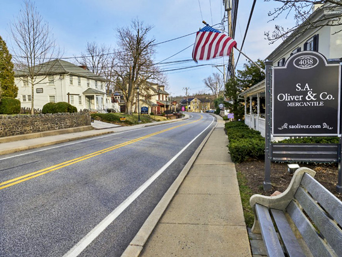 Skippack Village – where even the street signs seem to be saying "slow down, stay awhile, meet someone new."