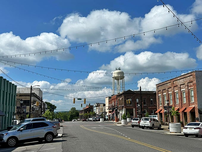 The streets of Tuscumbia offer that perfect small-town tableau where history and modern life coexist in charming harmony. Norman Rockwell would've needed extra canvas.
