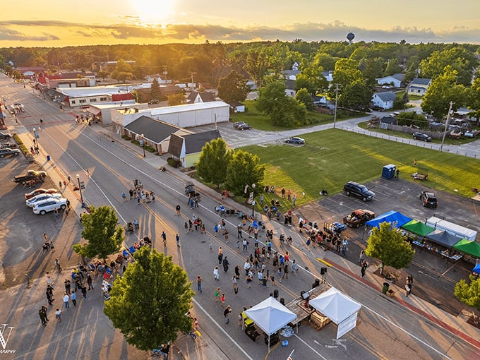 White Cloud's quiet main street offers the essentials without the hustle. Where traffic jams involve two cars and a tractor.