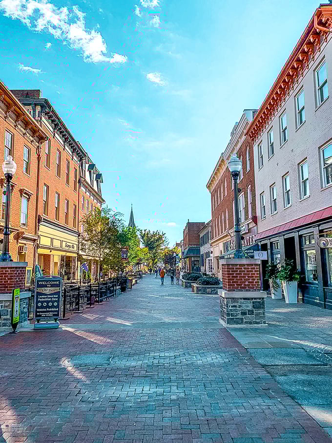 Historic buildings frame Winchester's walkable downtown, where brick pathways lead to affordable living in the northern gateway to the Shenandoah Valley.