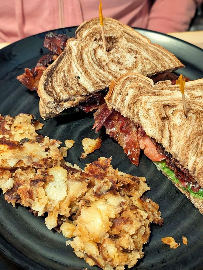The BLT that launched a thousand cravings. Marble rye, crispy bacon, and those legendary home fries&mdash;a sandwich worth crossing state lines for.