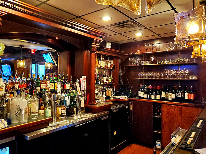 Behind the bar, bottles stand at attention like soldiers ready to serve in the noble cause of exceptional cocktails.