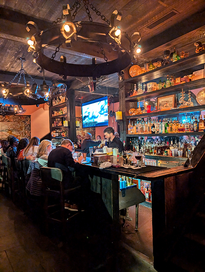 The tavern downstairs feels like the cool basement hangout where history and hospitality high-five each other over craft cocktails.