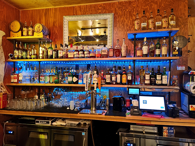The well-stocked bar proves Jack's understands that great bourbon and barbecue go together like Seattle and coffee. 