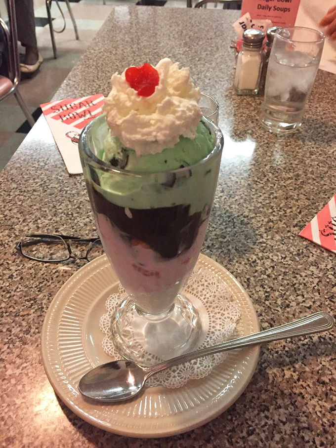 When your dessert looks like modern art but tastes like childhood memories, you know you've found something special at Sugar Bowl.