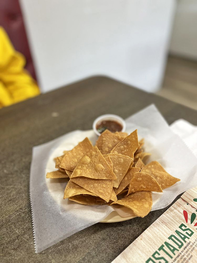 Freshly fried tortilla chips that make the perfect delivery system for salsa&mdash;crisp, lightly salted, and miles beyond anything that comes in a bag.