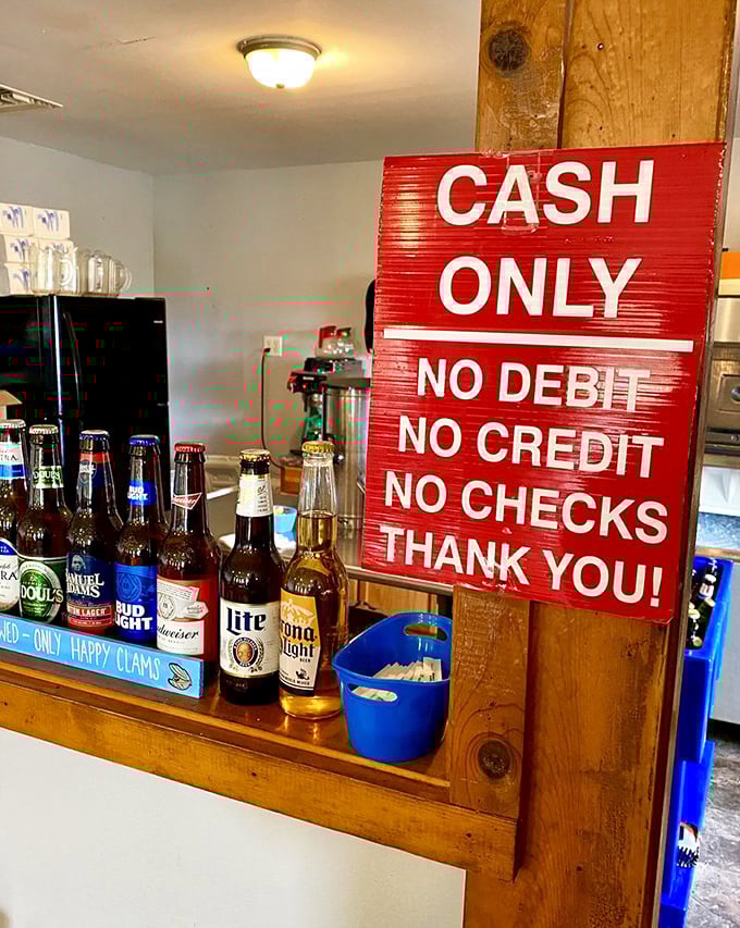 "Cash Only" isn't just a payment policy&mdash;it's a philosophy. Old-school authenticity in a world of digital transactions.