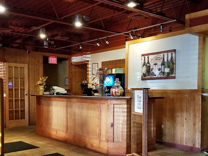 The reception counter welcomes you like an old friend's kitchen &ndash; unpretentious, warm, and promising good things ahead.