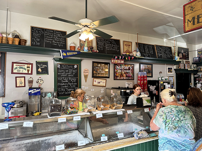 Where magic happens daily. Those glass cases aren't just displaying ice cream&mdash;they're showcasing possibilities for immediate happiness.