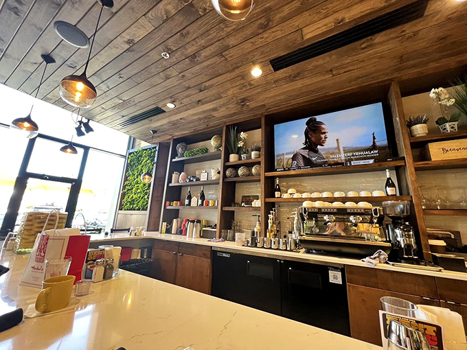 Behind every great breakfast is a great bar&mdash;this one's stocked for morning cocktails and caffeine fixes with equal dedication.