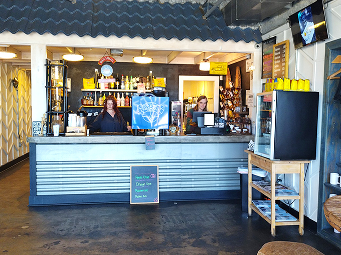 Behind this counter, coffee wizards transform beans into liquid motivation with the precision of NASA engineers.