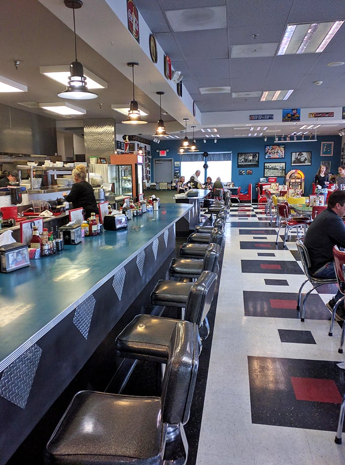 Counter seats: front-row tickets to the greatest show on earth&mdash;breakfast being made by people who actually care.
