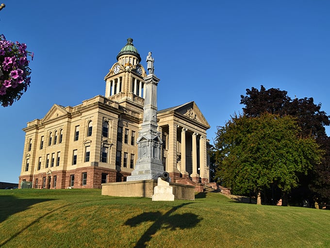 The Winneshiek County Courthouse commands attention like a diva who deserves the spotlight. That copper dome has weathered to green perfection&mdash;aging goals for us all.