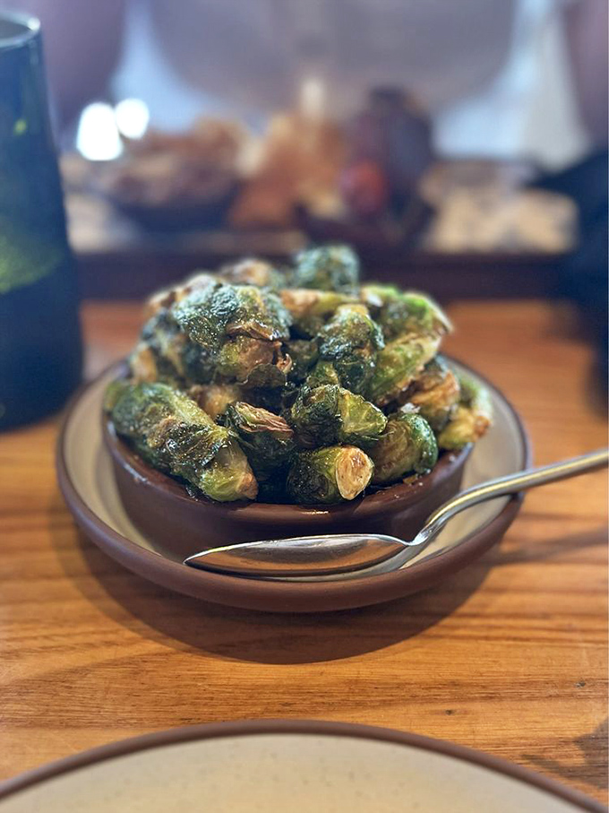 Brussels sprouts so good they could convert vegetable skeptics. Crispy, honey-glazed little flavor bombs that deserve their own fan club.