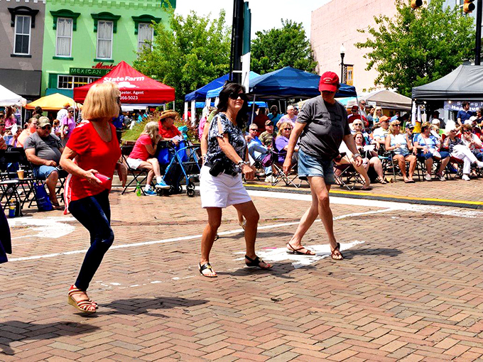 During festivals, Abbeville's brick square becomes the community's living room, where everyone's invited and nobody wants to leave early.