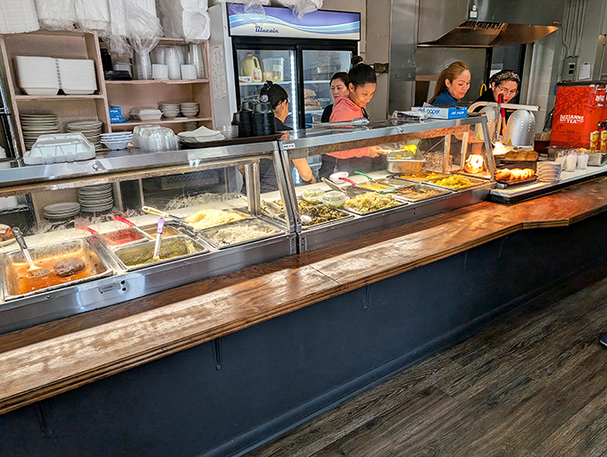 This cafeteria line isn't just serving food &ndash; it's offering edible memories, one steam-table scoop of Southern tradition at a time.