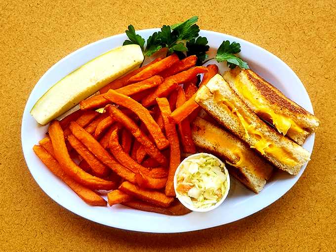 A waffle that's both canvas and masterpiece, topped with nature's candy. Breakfast or dessert? The line blurs deliciously here