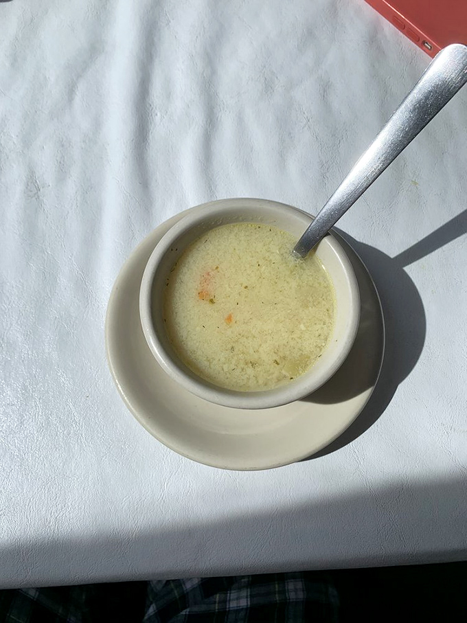 This avgolemono soup&mdash;a silky lemon-egg concoction&mdash;is sunshine in a bowl, Greek penicillin for whatever ails you.