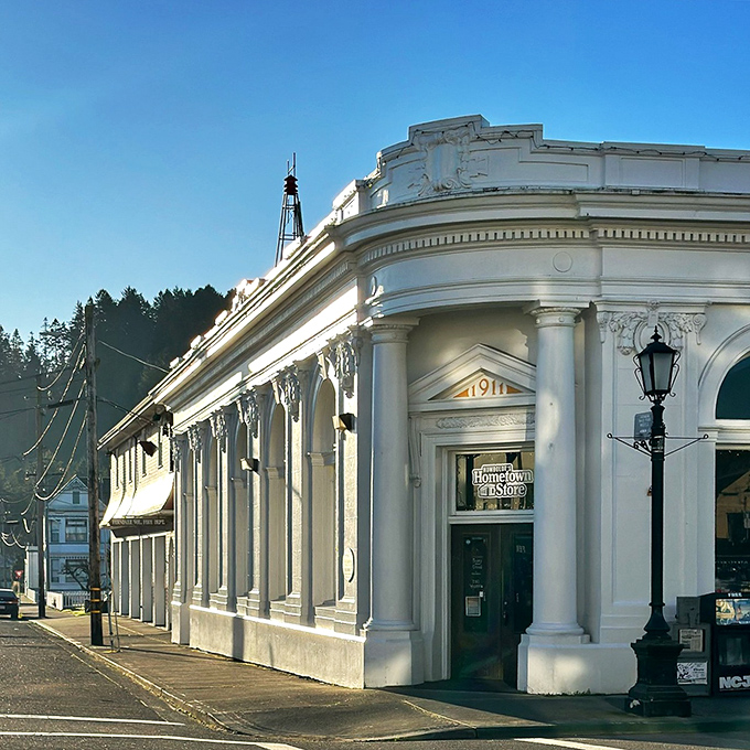 Humboldt's Hometown Store occupies a corner building that's architectural perfection. The 1911 structure houses modern necessities while preserving historical elegance.