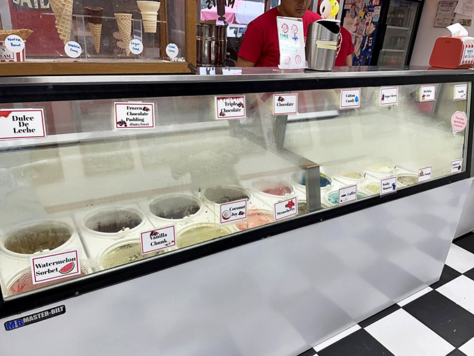 The display case reveals a United Nations of flavors, each one patiently waiting for its moment to shine in your chosen vessel.