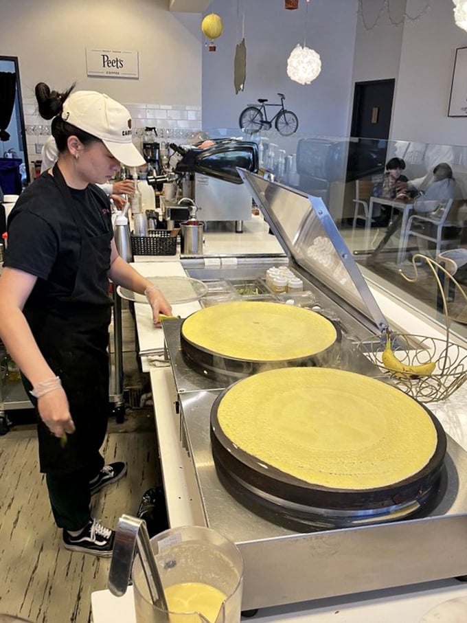Crepe artistry in action&mdash;those perfectly thin golden discs are the canvas for both sweet and savory masterpieces.